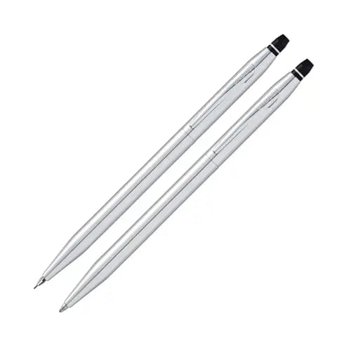 Cross Click Polished Chrome Refillable Ballpoint Pen and 0.5MM