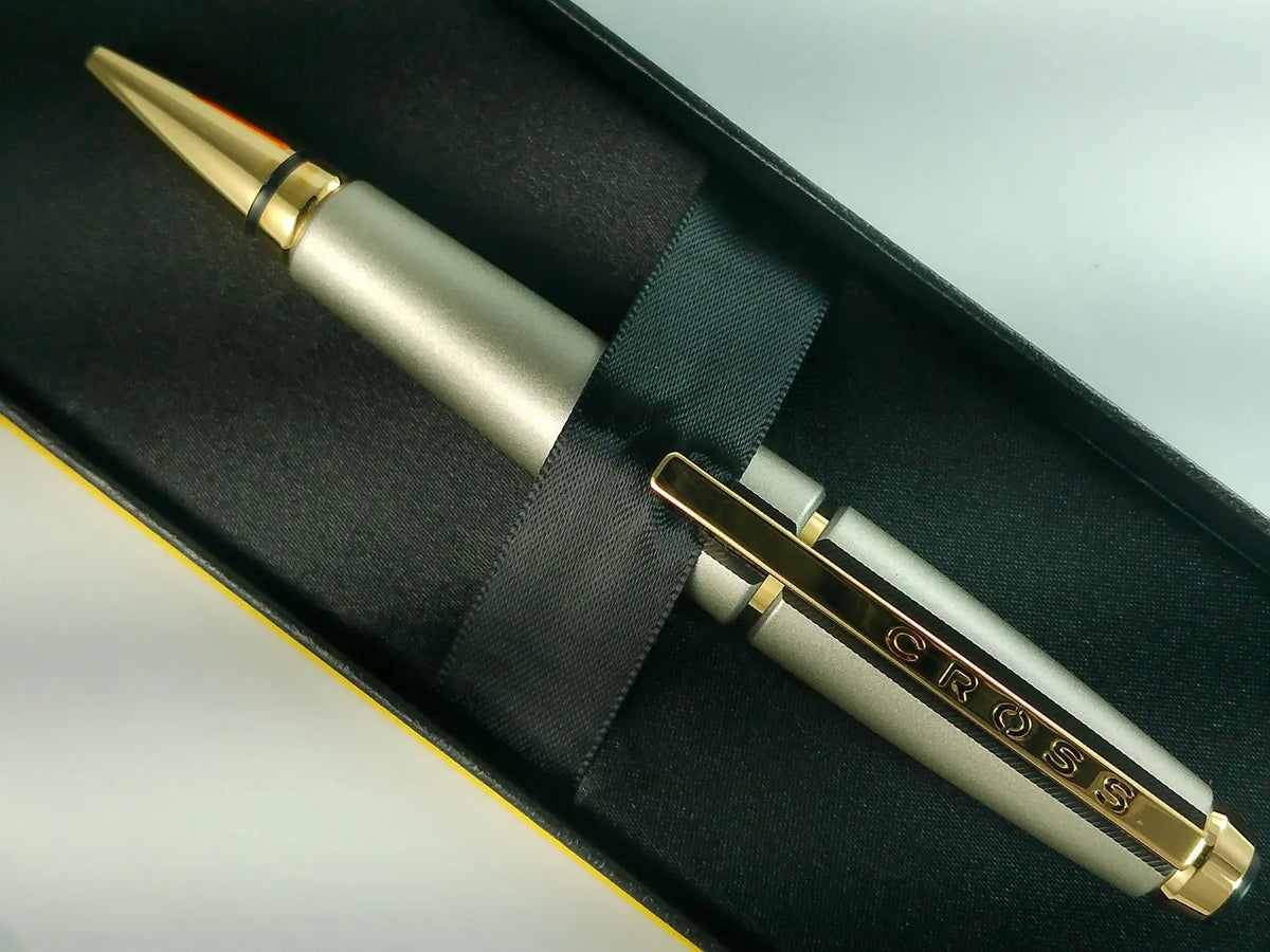 Cross Edge Sonic Titanium Lacquer with Gold PVD Appointments Selectip