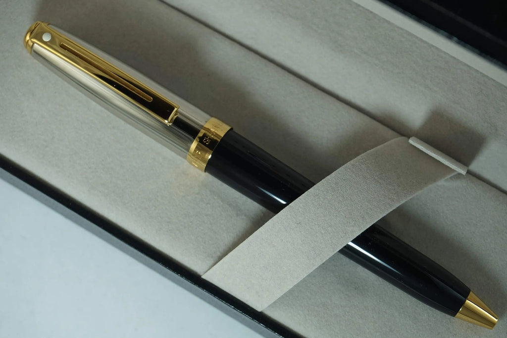 Sheaffer Prelude Black Onyx Lacquer with Chased Palladium Cap & 22KT